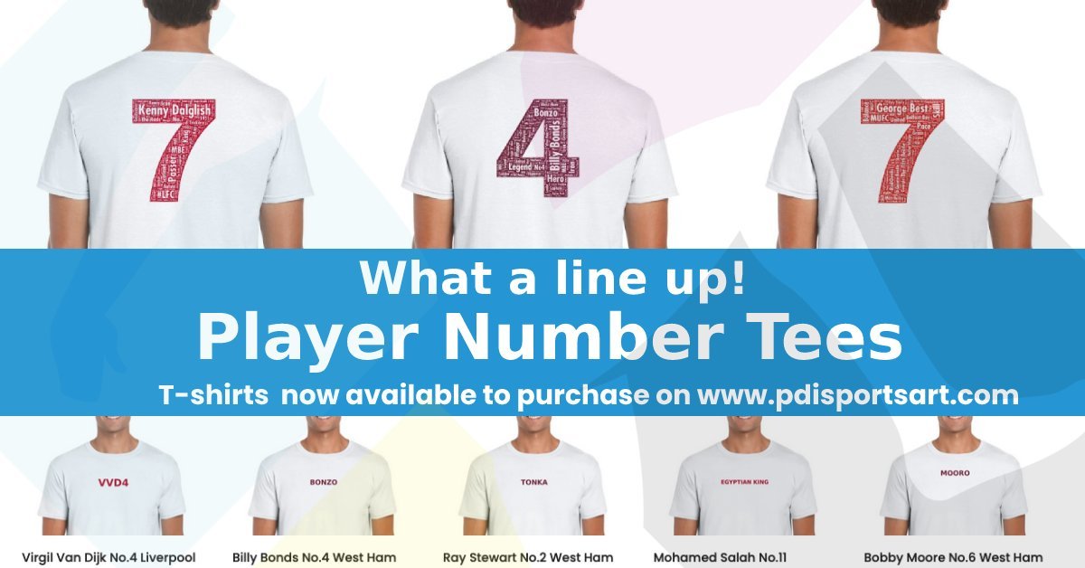 Player Number T-shirts collection – PDI Sports Art